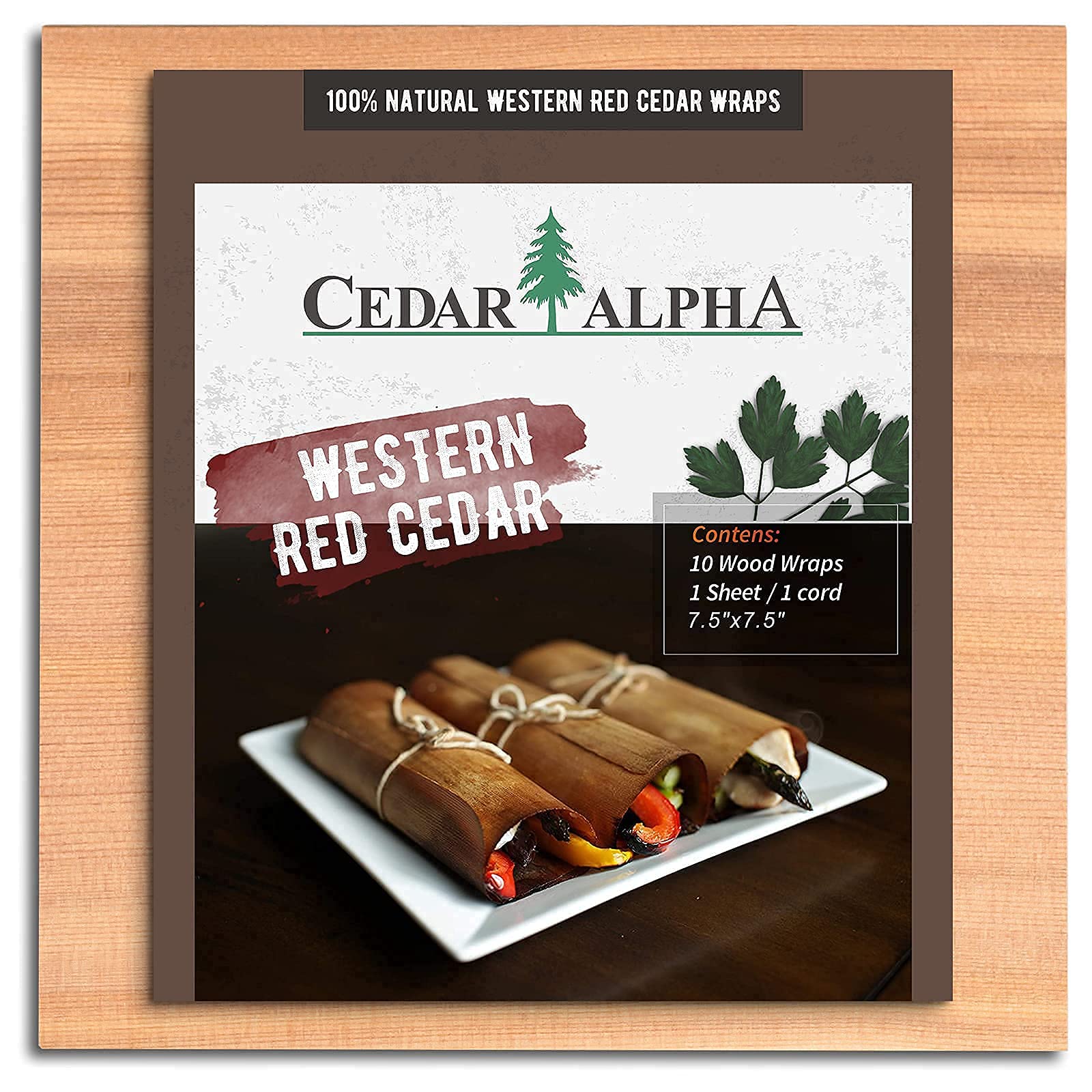 Mua Value 10 Pk Alaskan Western Red Cedar Wraps, 7.5''x 7.5", Cedar ...