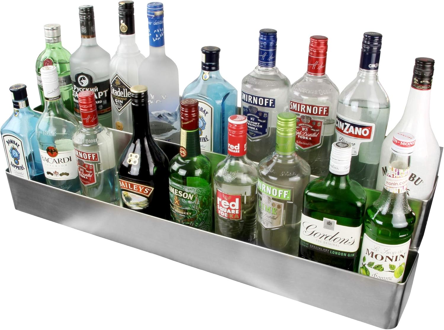 bar@drinkstuff Double Speed Rail 32inch - Holds up to 20 x 70cl Bottles ...