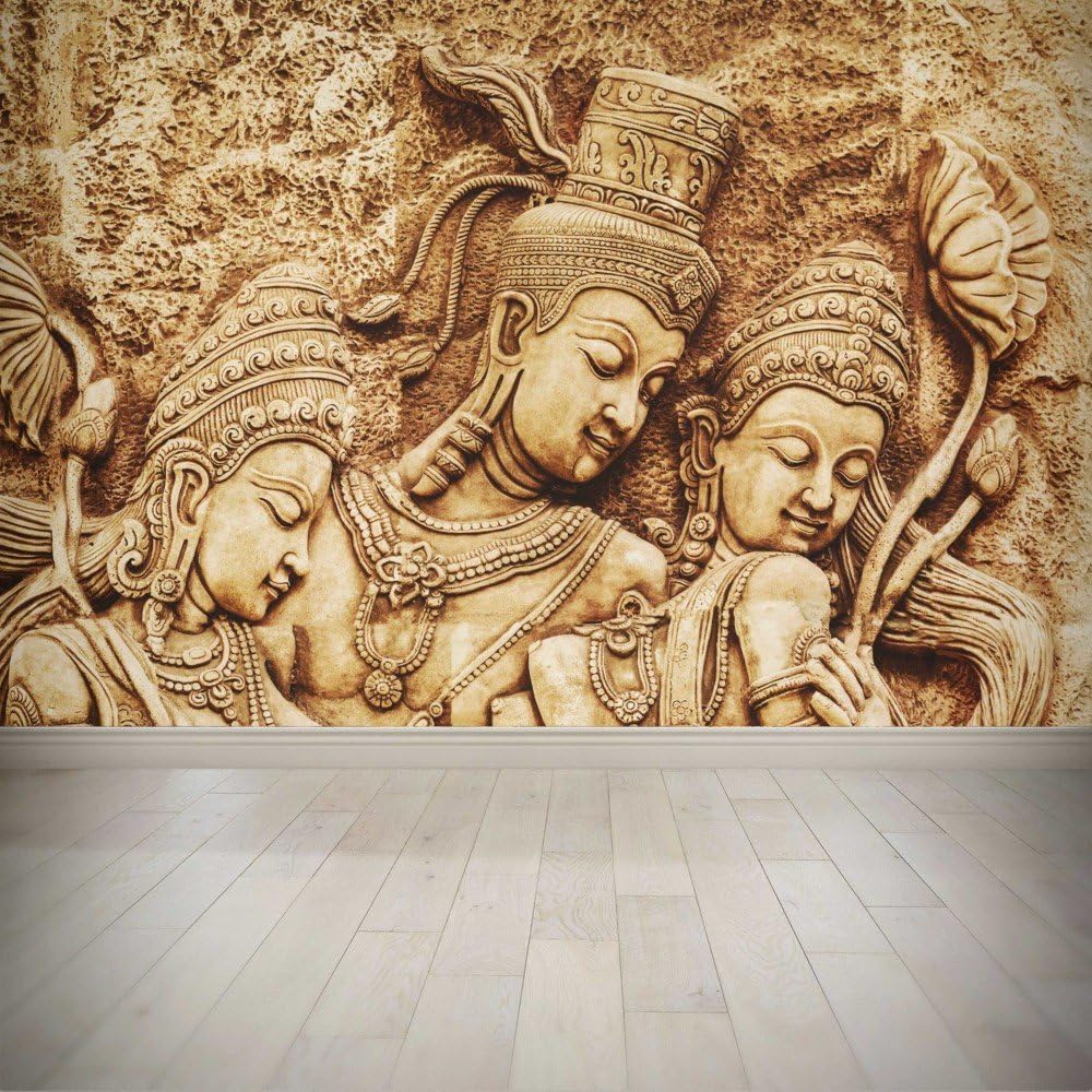 NISH! 3D Wall Mural Wallpaper #046 (Vinyl Wall Covering, 43sqft - 8ft x ...