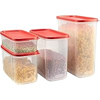 Rubbermaid 8-Piece Food Storage Containers, Modular Canister Set ...