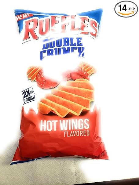 Ruffles Potato Chips, Hot Wings Flavored, Double Crunch | Fig App