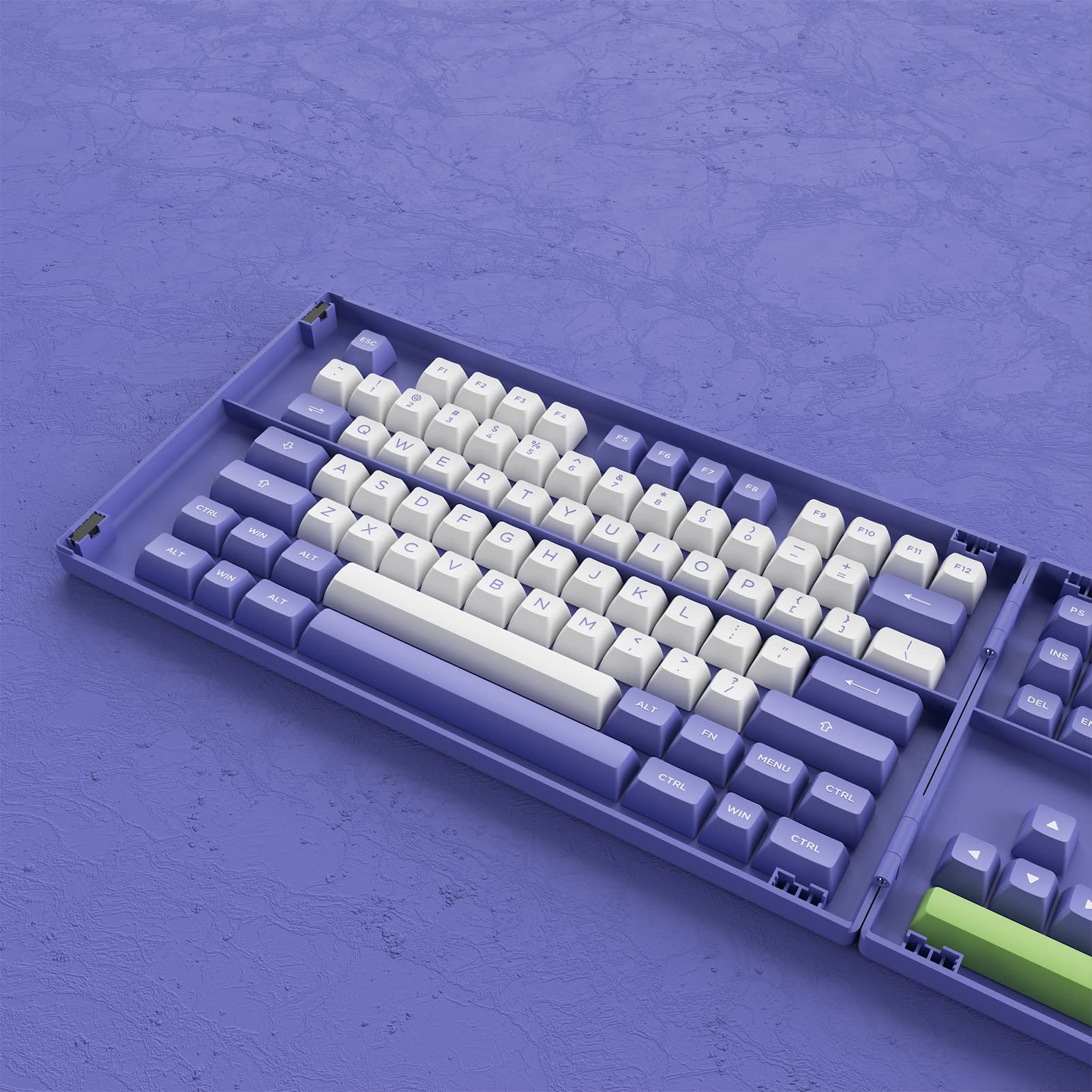 Mua Akko PBT Keycaps Periwinkle Very Peri 197-Key ASA Profile Double ...