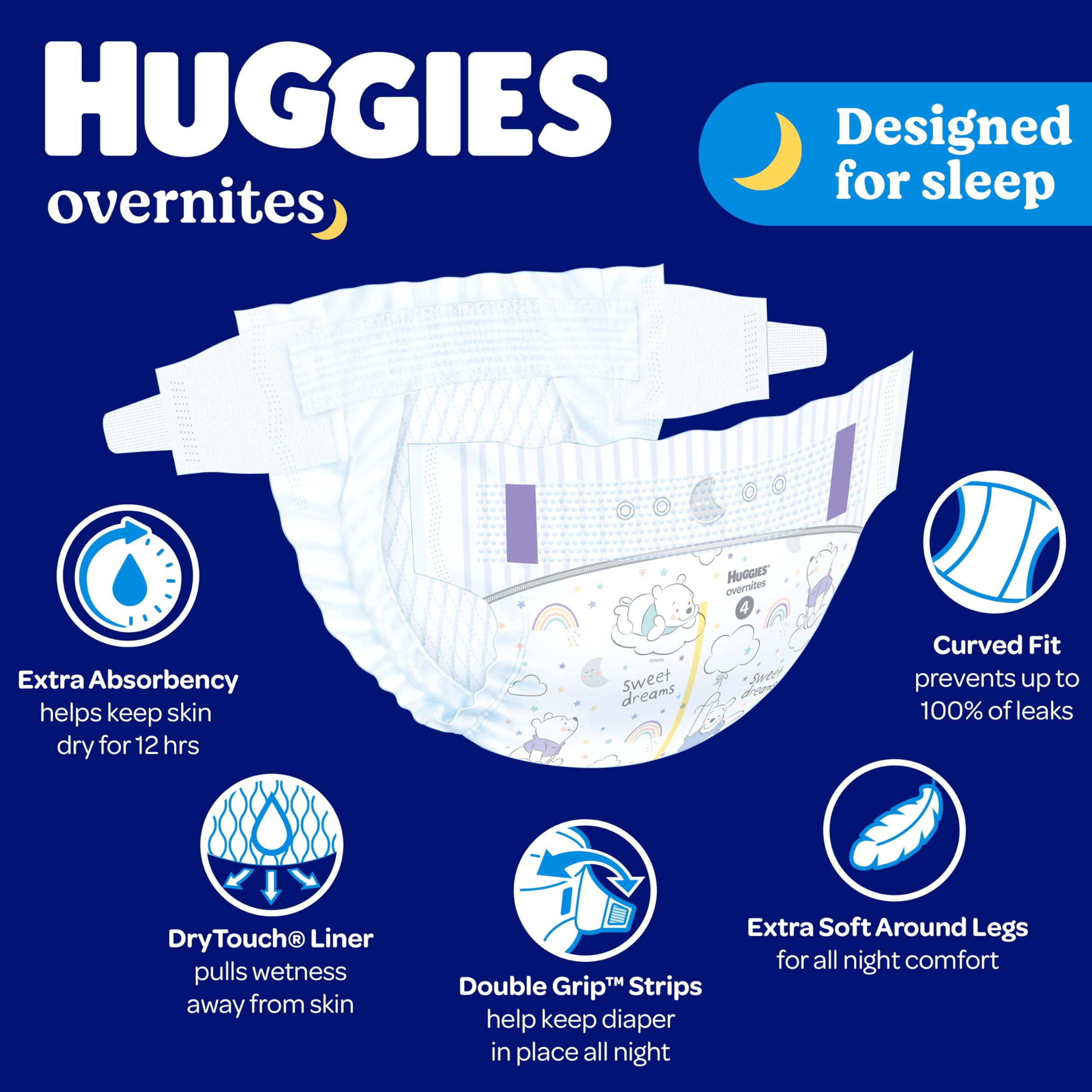 Mua Huggies Size 6 Overnites Baby Diapers: Overnight Diapers, Size 6 ...