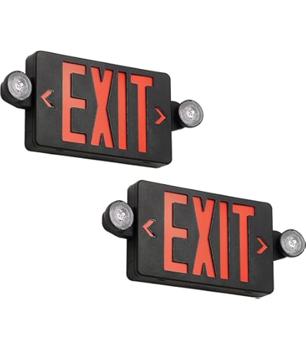 Ciata Red Led Emergency Exit Lights With Battery Backup - Emergency