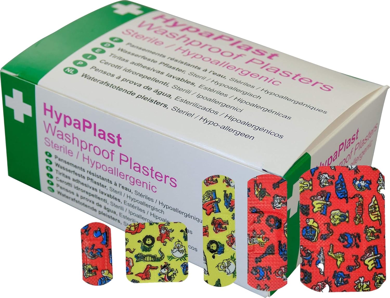 HypaPlast Childrens Washproof Plasters - Assorted (Pack of 100): Amazon ...