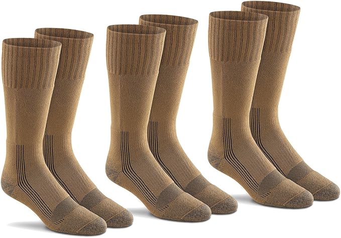 Fox River Mills 3 Pack Tactical Boot Lightweight Sock (Coyote Brown ...