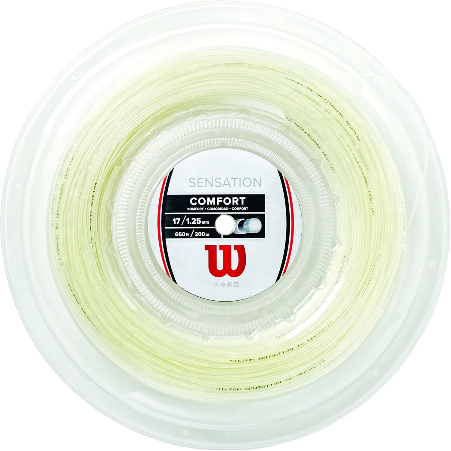 Wilson Unisex's Sensation 17 String Reel-Transparent/Natural, 17G/200 m ...