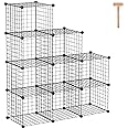 Amazon.com: C&AHOME Wire Cube Storage, 9-Cube Organizer Metal, Wire C ...