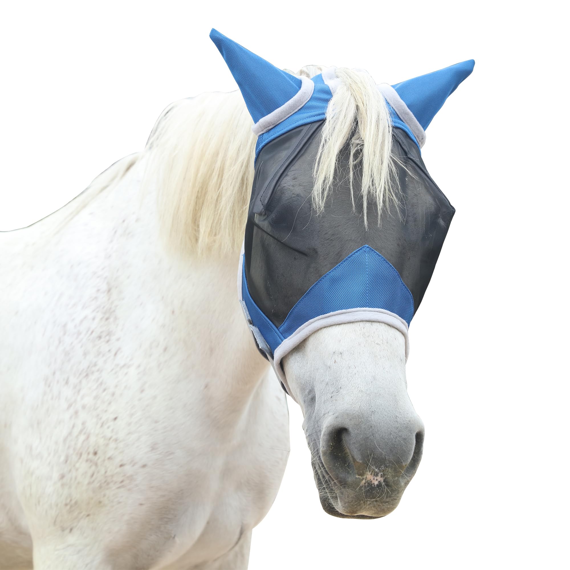 TARFEPA Horse Fly Mask with Ears, Equine Mesh Mask with UV Protection ...