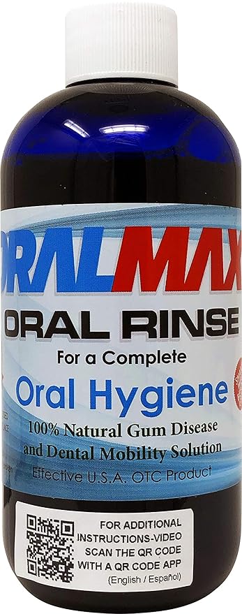 Amazon.com : Oral Max Mouth Rinse - All Natural Astringent for Dental ...