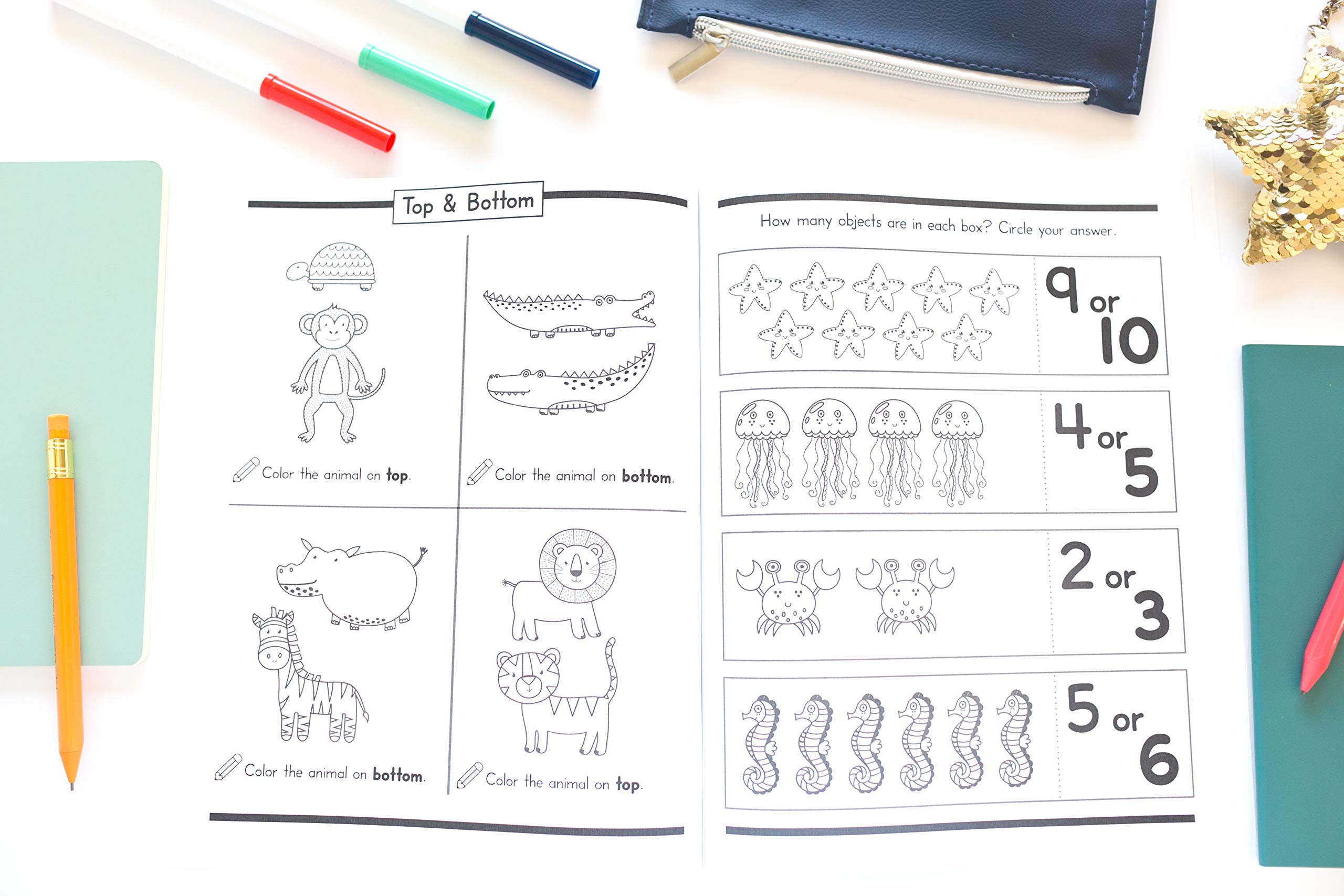 Mua Preschool Math Workbook for Toddlers Ages 2-4: Beginner Math ...