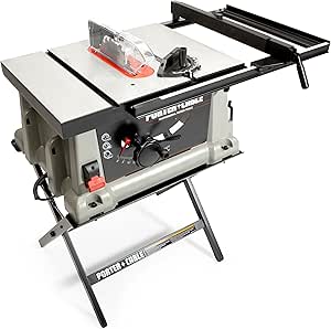 PORTER-CABLE 3812S PC Job Site 15 Amp 10-Inch Benchtop Table Saw with ...