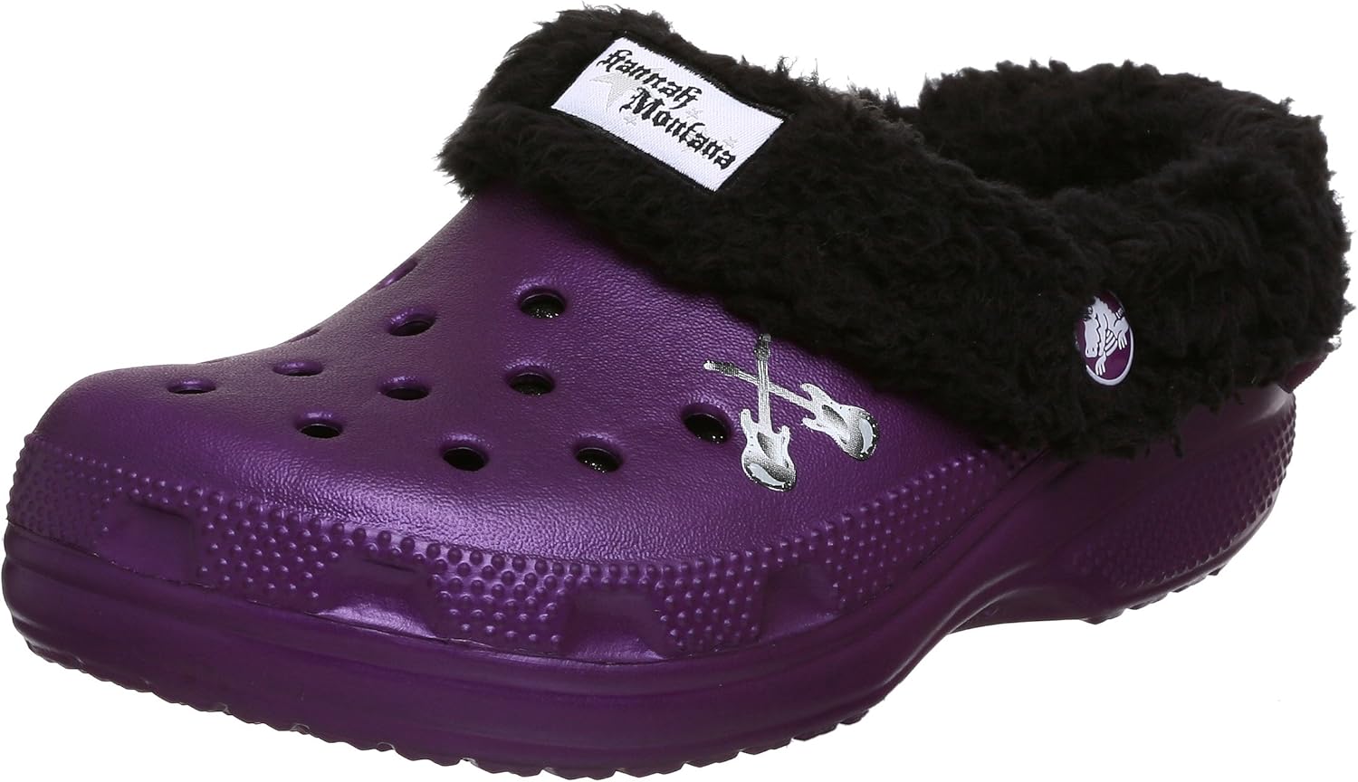 Amazon.com: Crocs Little Kid/Big Kid Hannah Montana Mammoth,Grape/Black ...