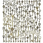 Amazon.com: 130Pcs Vintage Skeleton Keys Antique Bronze Vintage ...