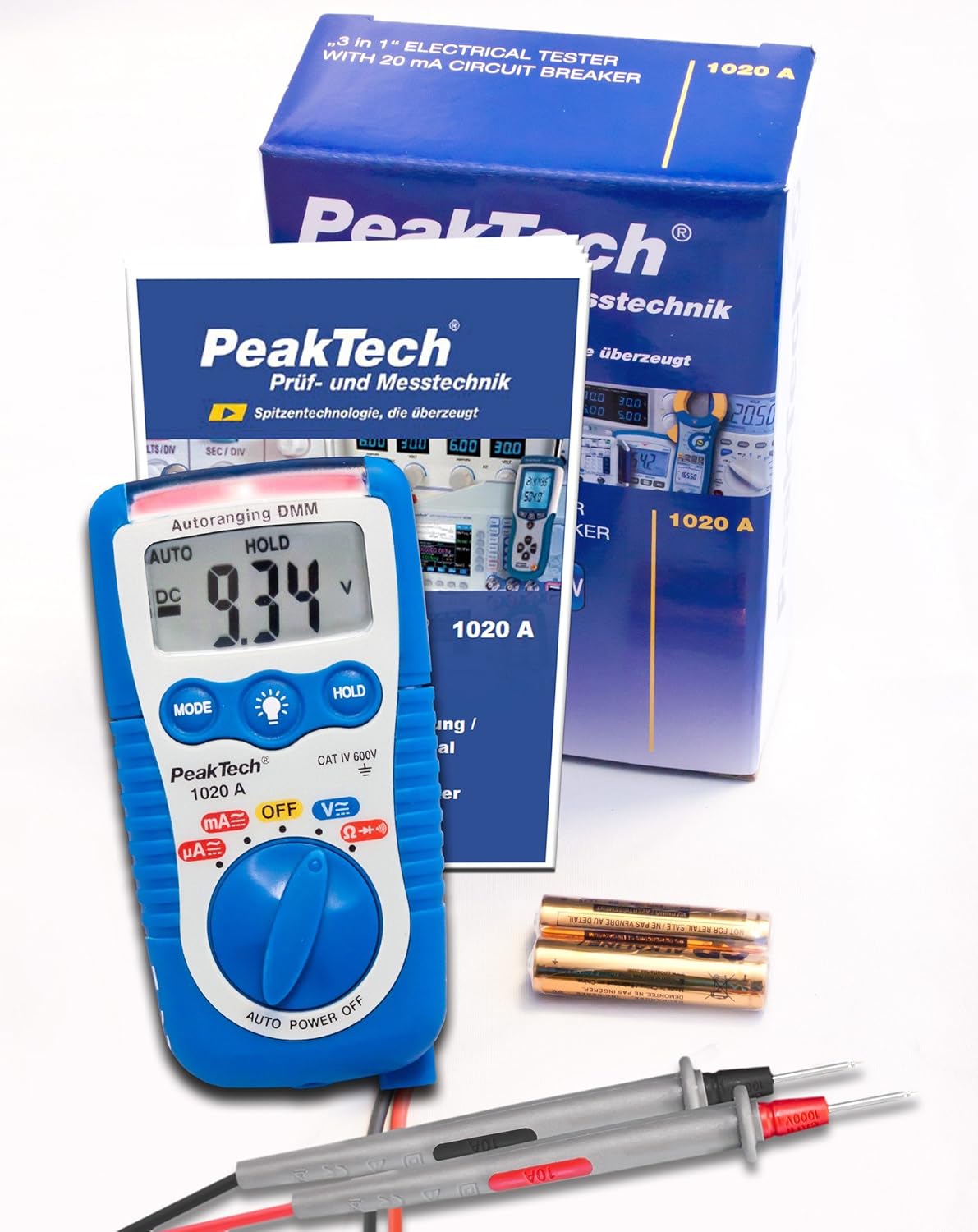 PeakTech P 1020 A Multimeter with Automatic Safety and Torch – BigaMart