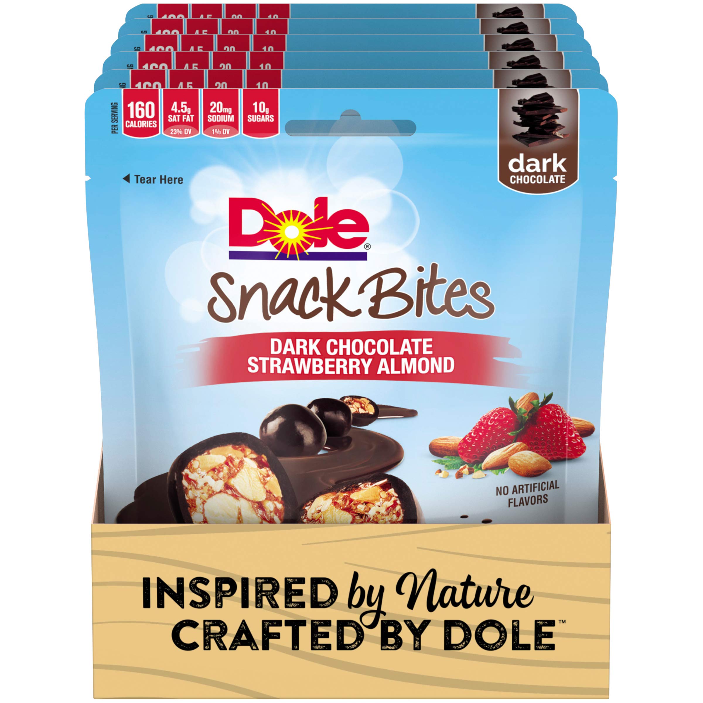 Amazon.com : Dole Snack Bites, Dark Chocolate Blueberry Almond, 3.5 ...