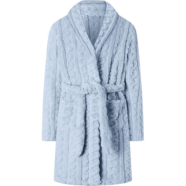 Girls Robes Size 10 12 Umeyda Girls Soft Fleece Bathrobe, Cable Plush ...