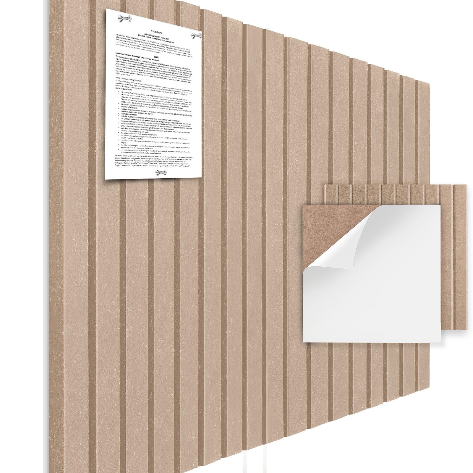 Large Cork Board Alternative – 12 Pack Bulletin Board Felt Wall Tiles ...