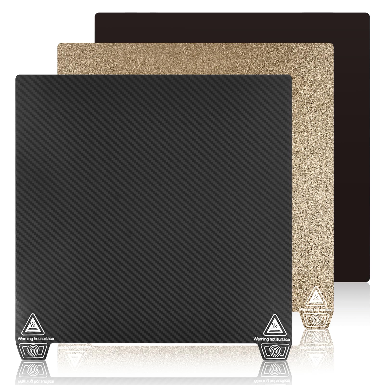 ENOMAKER Ender 3 /Pro/V2/Neo PET PEI Build Plate,Magnetic Print Bed,Carbon Fiber Textured Double ...