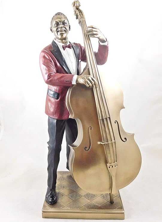 Veronese Bass Player Figurine Bassist Sculpture Double Bass Musician ...