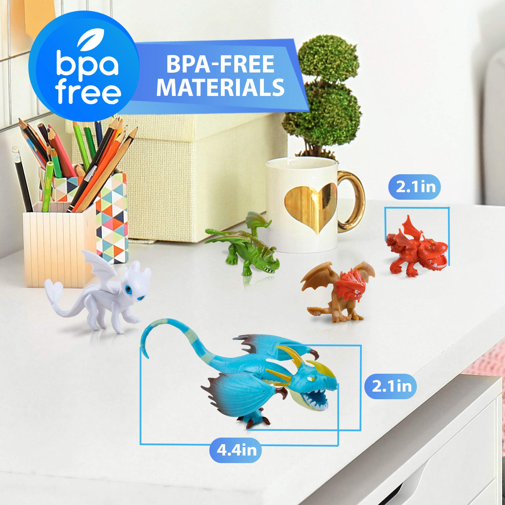 Mua 18 pcs HTTYD Toys - Dragon Action Figures Light Fury, Night Fury ...