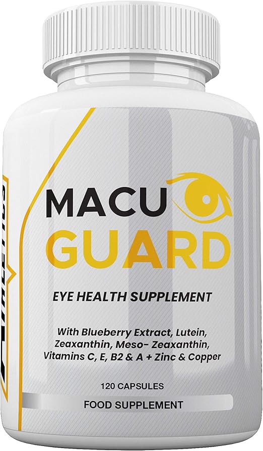 MacuGuard+ Eye Supplement - 120 Capsules - Zeaxanthin, Meso Zeaxanthin ...