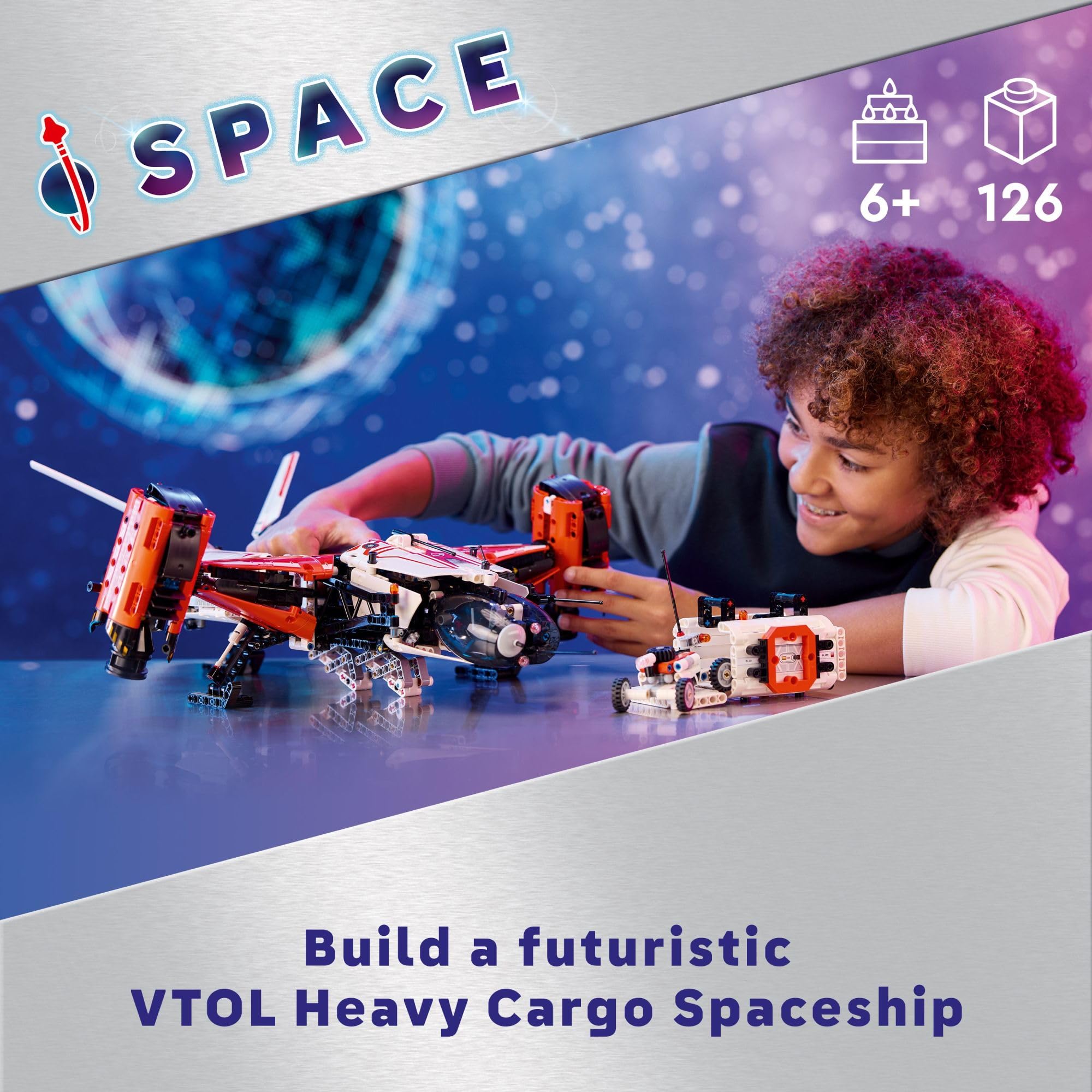 Mua Technic VTOL Heavy Cargo Spaceship LT81, Space Gift Idea for Kids ...