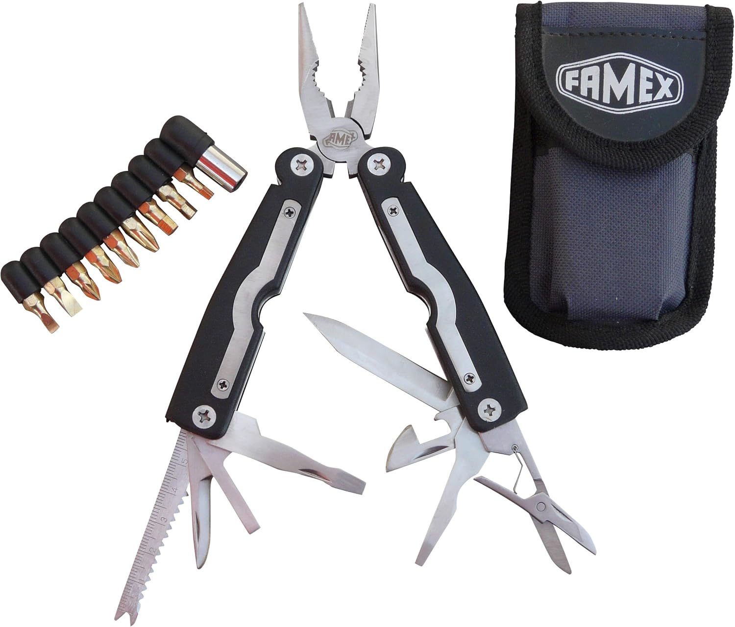 FAMEX 14007 Multiwerkzeug Multi Tool mit Schraub-Bits: Amazon.de: Baumarkt