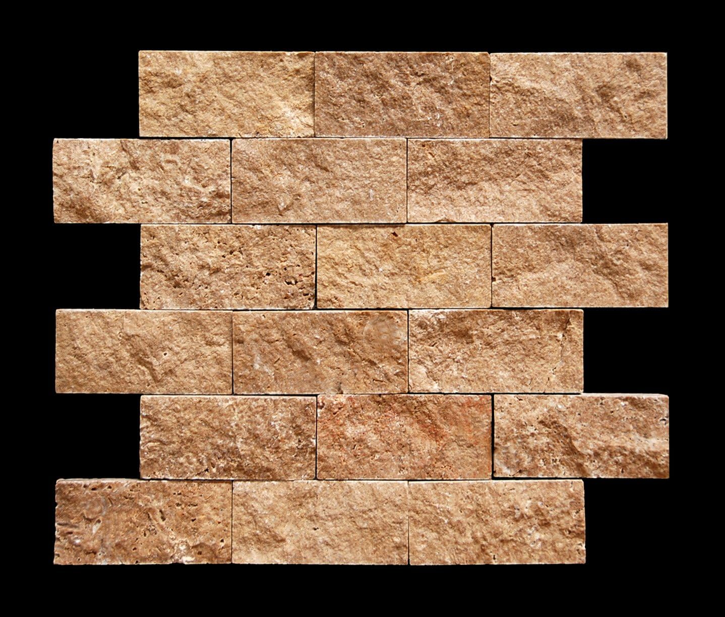 Noce 2 X 4 Travertine Split-Faced Mosaic Tile - Marble Tiles - Amazon.com
