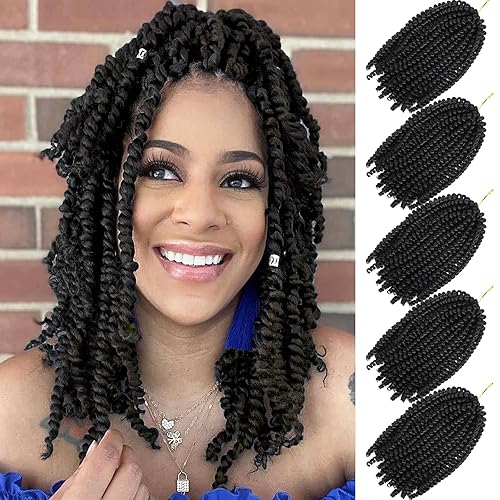 3 Pack Spring Twist Braiding Hair 8 Inch Spring Twist Bomb Twists ...