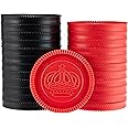 Amazon.com: 24 Jumbo Replacement Checkers - Extra Red/Black ...