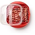 Amazon.com: Lekue Microwave Bacon Maker/Cooker with Lid, 11.02" L x 9.8 ...