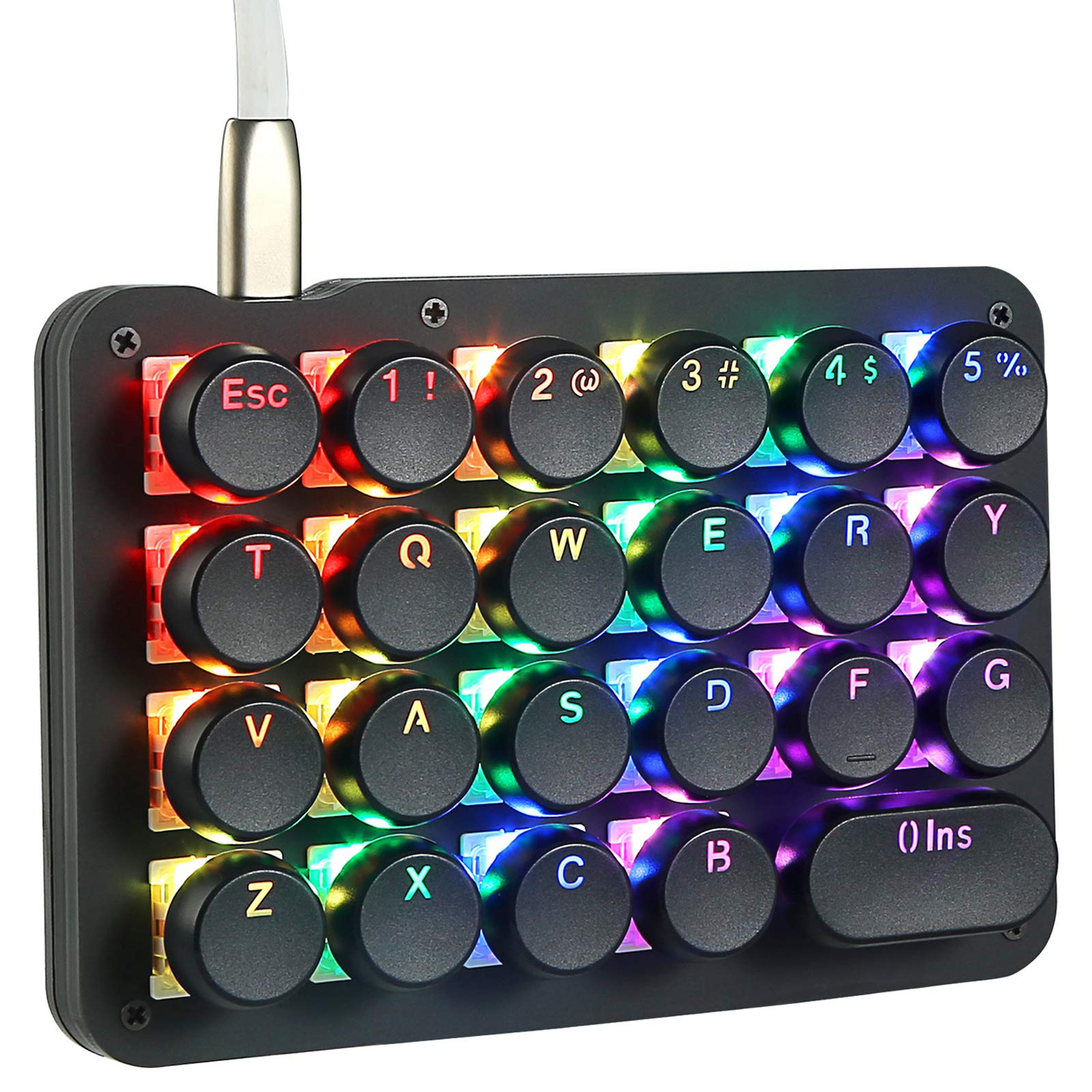 Buy Koolertron One Handed Macro Mechanical Keyboard,RGB LED Backlit ...