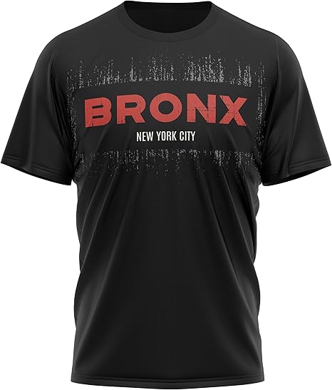 The Bronx Grunge Black T-Shirt : Amazon.co.uk: Clothing