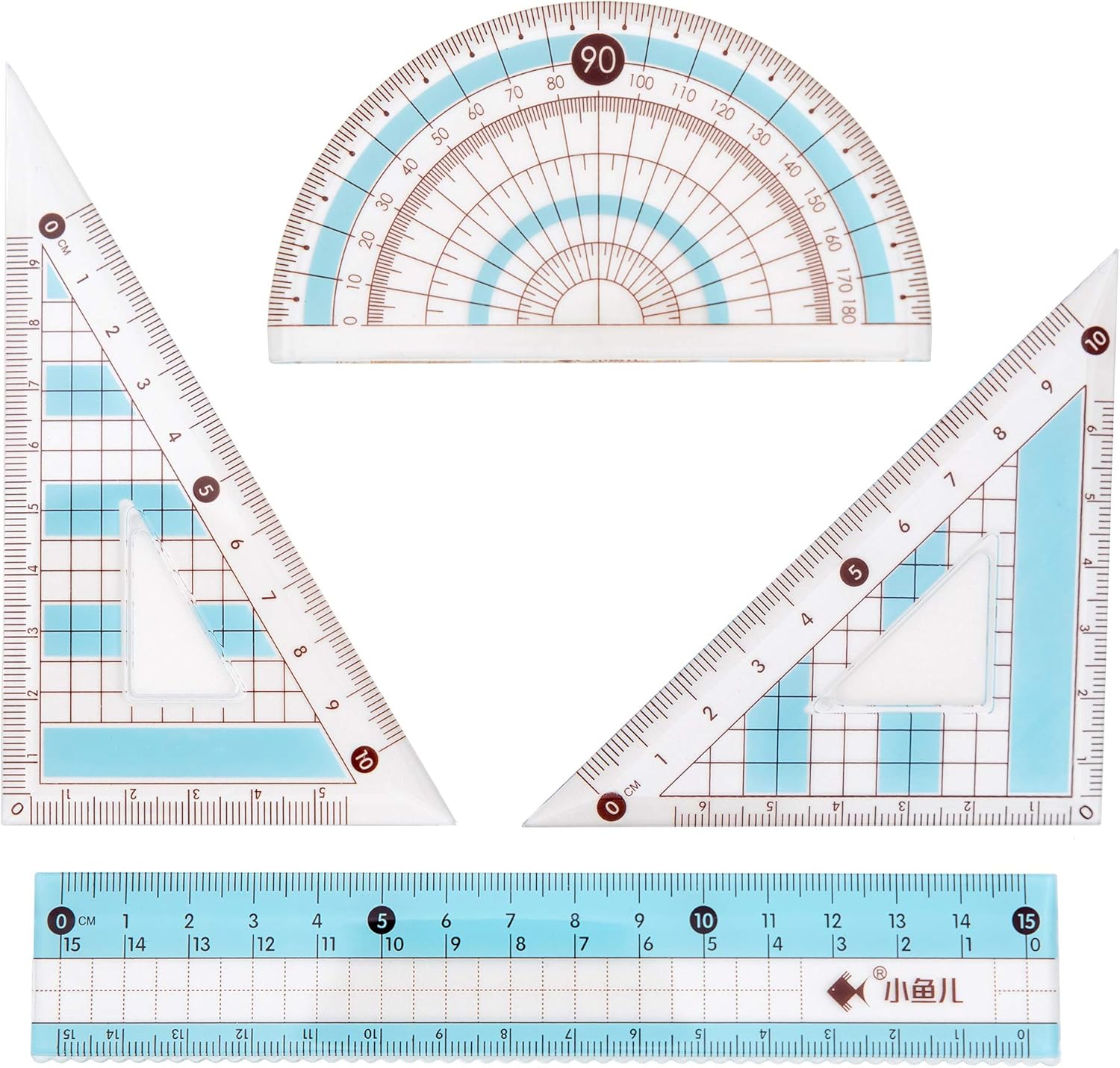 MeetUs 8 Piece Compass Math Set for Students with Shatterproof Storage ...