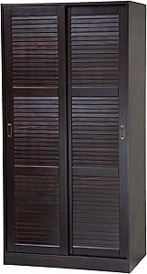 Amazon.com - 100% Solid Wood 2-Sliding Door Wardrobe/Armoire/Closet ...