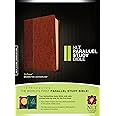 NLT Parallel Study Bible, TuTone (LeatherLike, Brown/Tan, Indexed ...