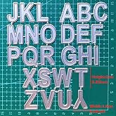 Amazon.com: Metal Capital 26 Alphabet Cutting Dies, Lowercase 26 ...