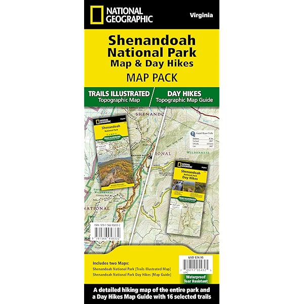 Mapa Del Parque Shenandoah