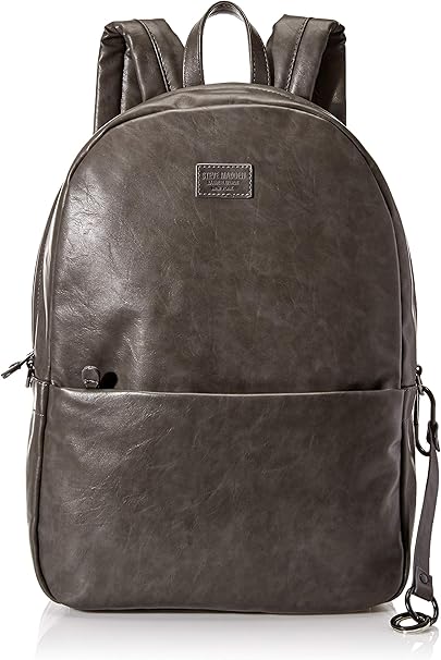 Steve Madden Men's PU Backpack, Grey, One Size: Amazon.co.uk: Clothing