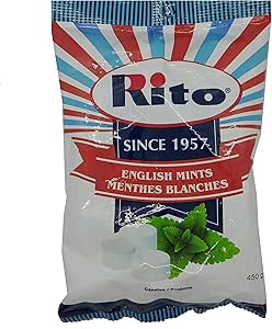 Rito Mint Candies, 450g - 1 Bag (English White Peppermint): Amazon.ca ...