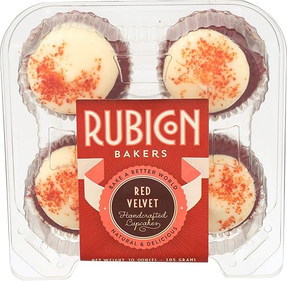 Rubicon Bakery, Cupcake Red Velvet, 10 Ounce: Amazon.com: Grocery ...
