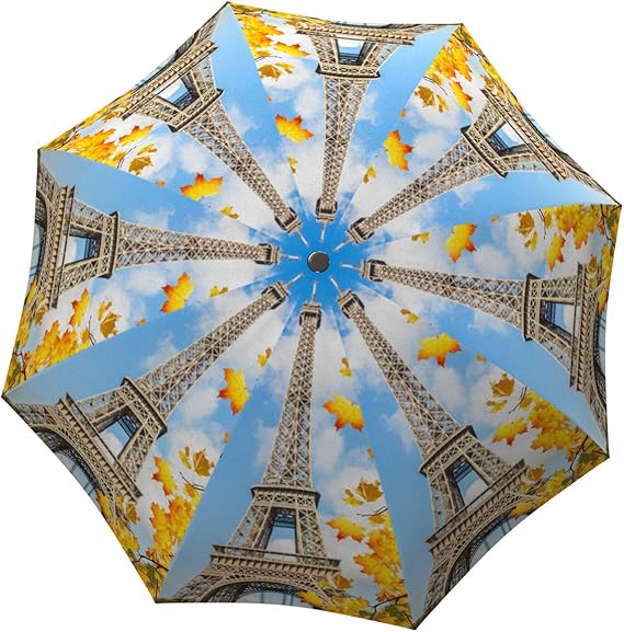 Amazon.com: French Umbrella Windproof Compact Travel Themed Gift ...