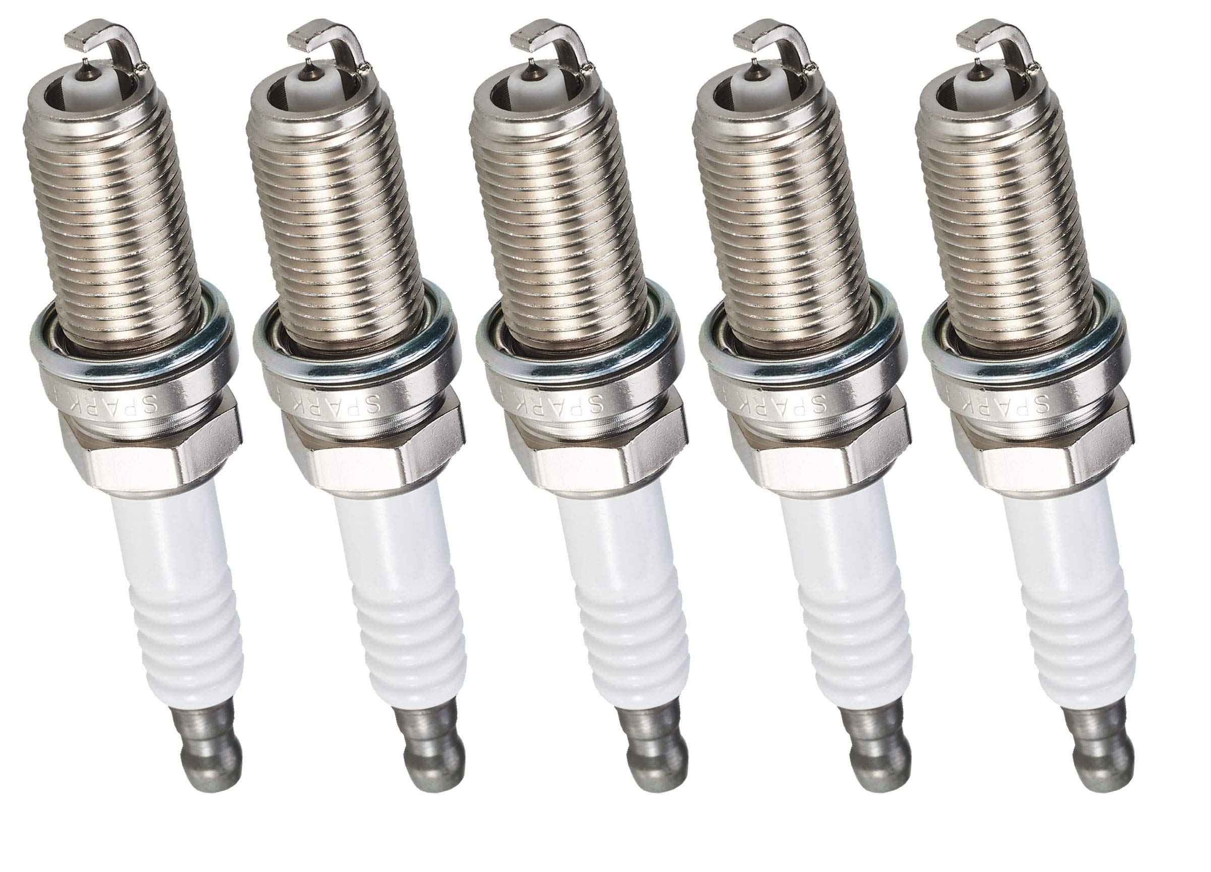 ENA Set of 5 Iridium Spark Plug Compatible with Volvo C30 C70 S40 S60 S80 V50 V70 XC60 XC70 XC90 ...