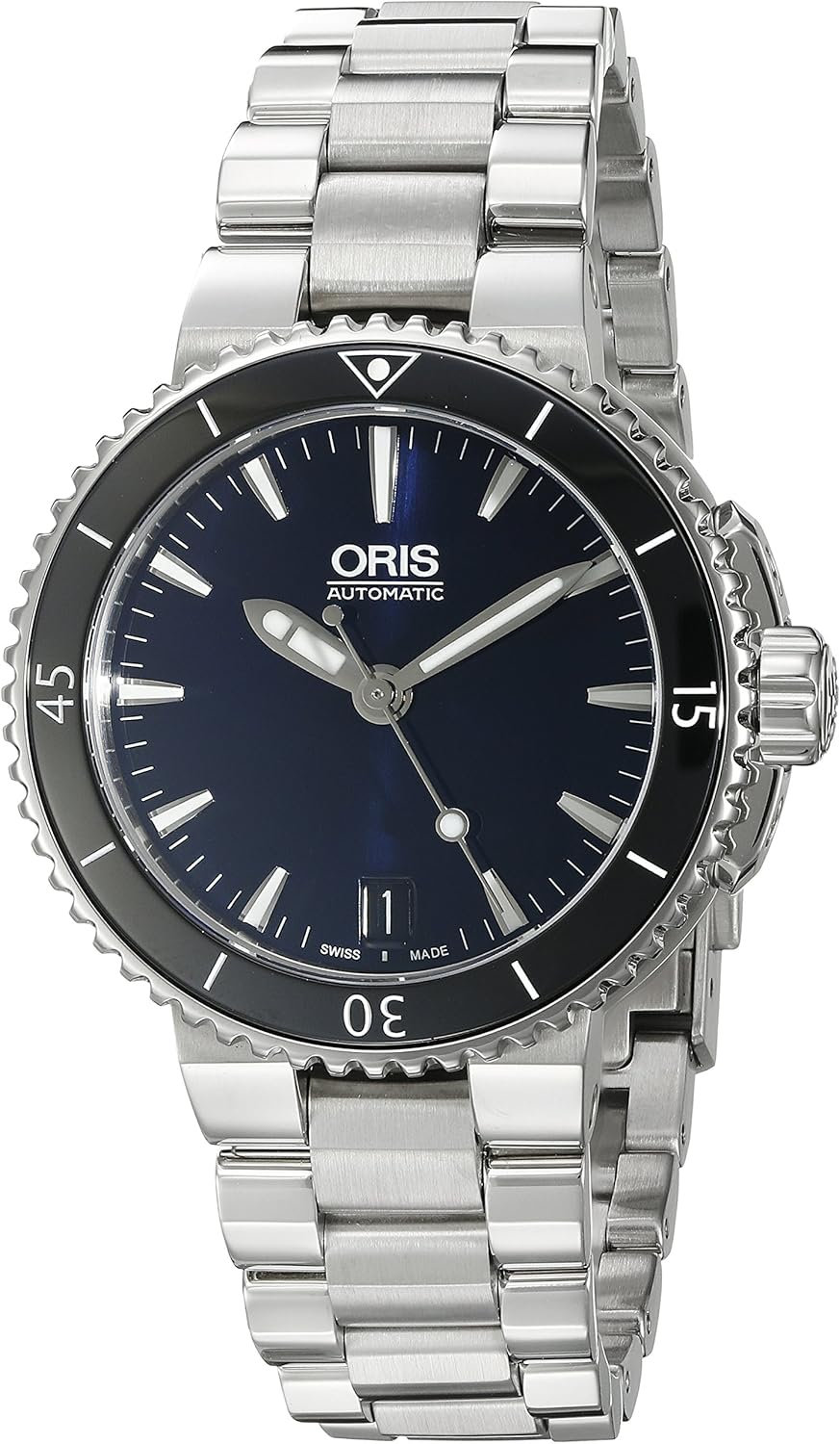 Amazon.com: Oris Women's Aquis Swiss-Automatic Diving Watch with ...