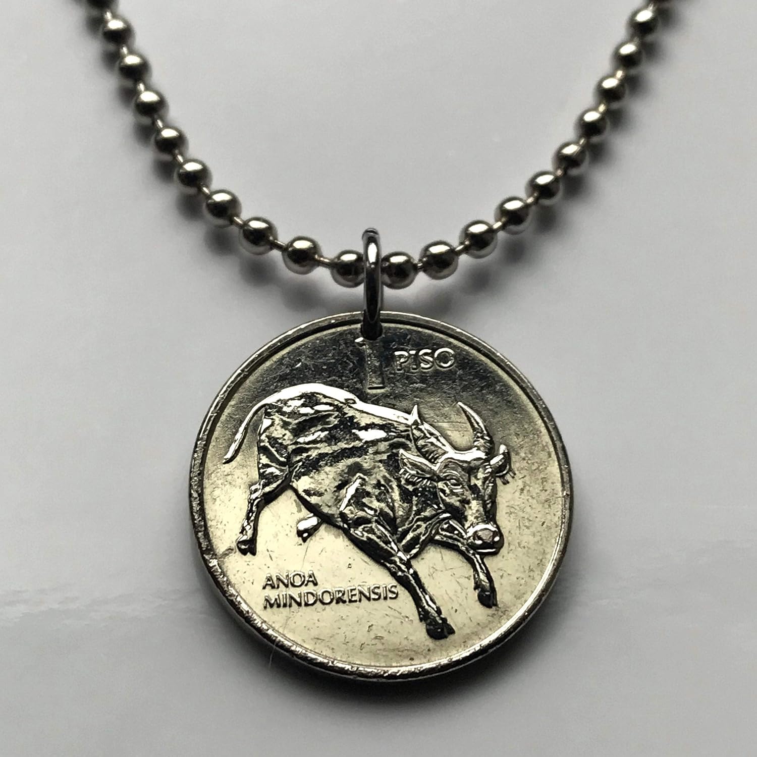 Amazon.com: 1994 Philippines 1 Piso Tamaraw bull Mindoro dwarf buffalo ...