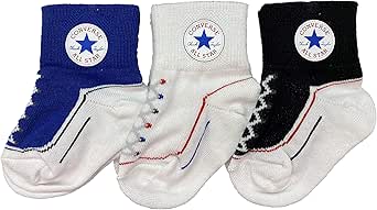 Amazon.com: Converse Infant Toddler Socks 3 Pack: Clothing
