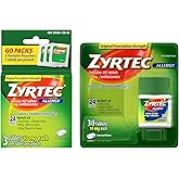 Amazon.com: Zyrtec 24 Hour Allergy Relief Tablets, Indoor & Outdoor ...