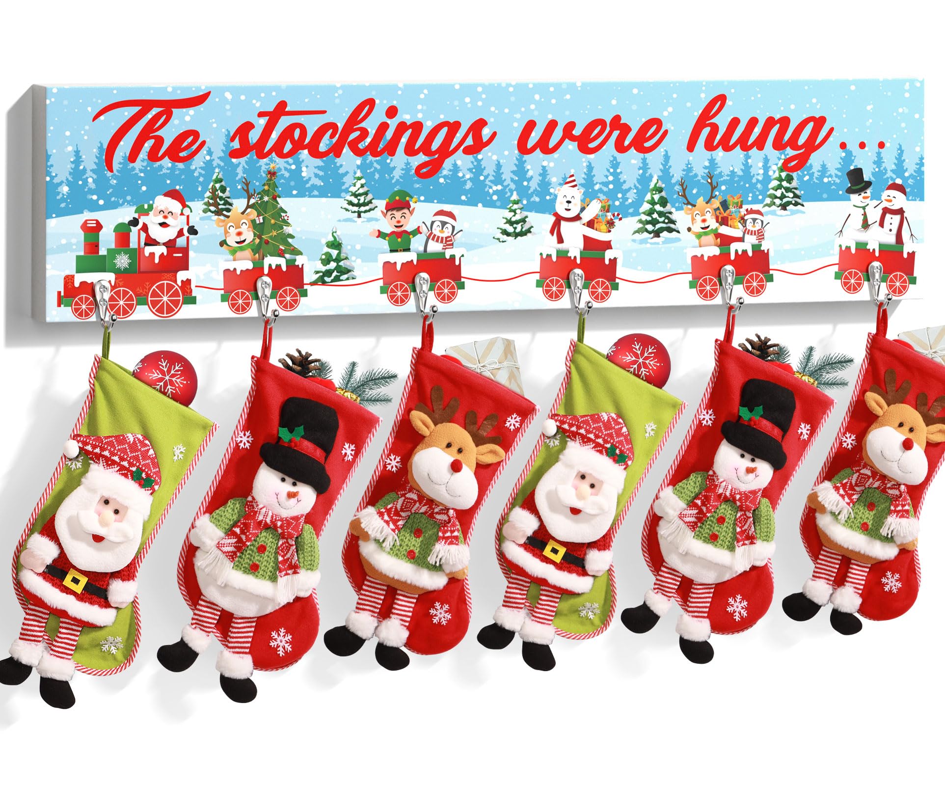 Christmas Stocking Holder for Wall Stocking Hangers for Mantel ...