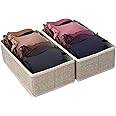 Amazon.com: Simplify Rectangle Drawer Organizer, 2 Pack, Good for Socks ...